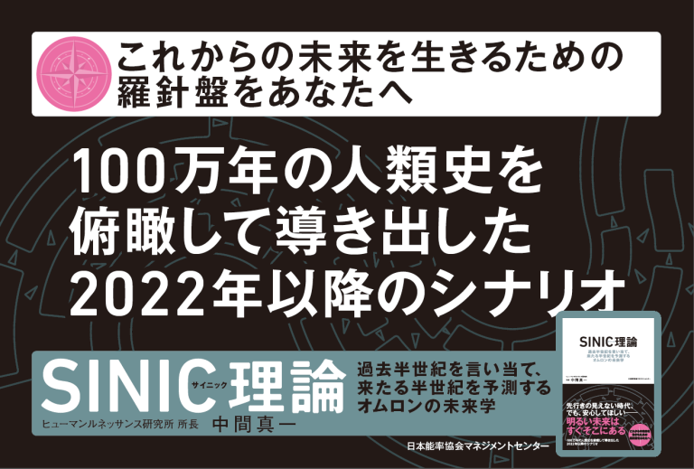 【書籍出版お知らせ】SINIC理論 過去半世紀を言い当て、来たる半世紀を予測するオムロンの未来学 | 未来予測理論「SINIC理論」の情報発信 ...